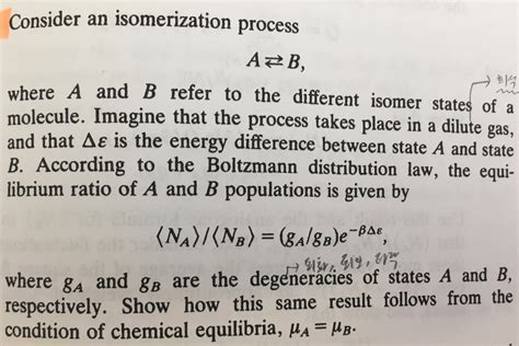 Consider An Isomerization Process 희석 Where A And B