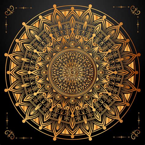 럭셔리 로얄 골드 만다라 배경 이미지 Hd 왕실 디자인 만다라 직물 태양 만다라 배경 사진 무료 다운로드 Lovepik