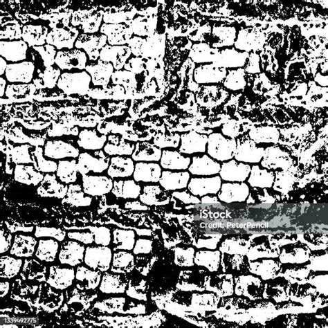 벽돌 벽 그런지 텍스처 검은 먼지 가루 긁힘 패턴 추상적인 거친 배경 벡터 디자인 아트워크입니다 텍스처 효과 크랙 걸레에 대한 스톡 벡터 아트 및 기타 이미지 Istock