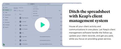 Keaps Client Management System Codeless