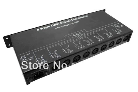 DMX Signal Distributor Channel DMX Signal Output AC V Input