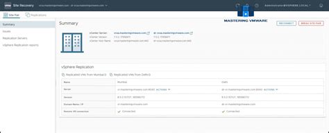 Vm Replication In Vsphere Replication Mastering Vmware