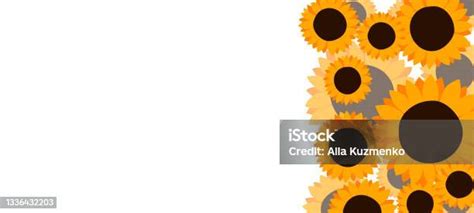 생일 축하 휴일 축하 인사말 및 초대 장카드 밝은 배경에 해바라기가있는 다채로운 꽃 배너 레이아웃 템플릿입니다 모던 플로럴 여름 구성 복사 공간 0명에 대한 스톡 벡터 아트