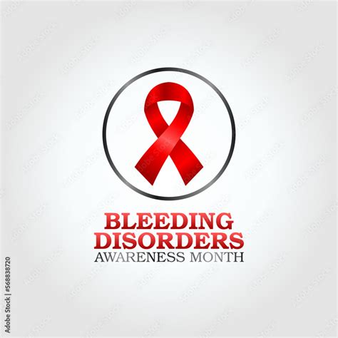 Vetor De Vector Graphic Of Bleeding Disorders Awareness Month Good For