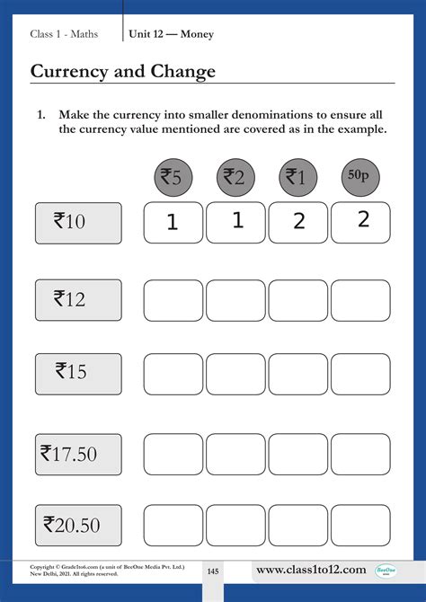 Ncert Class 1 Chapter 12 Money