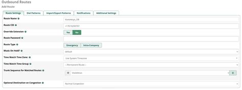 Freepbx 16 Add Outbound Routes Voxtelesys