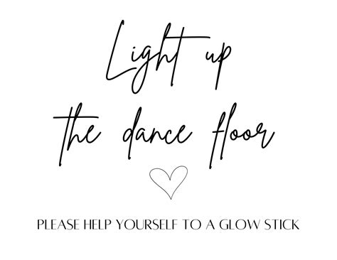 Light Up The Dance Floor Sign Etsy