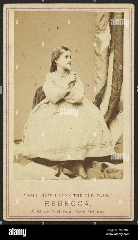 A Historical Photograph Of Rebecca A Slave Girl From New Orleans