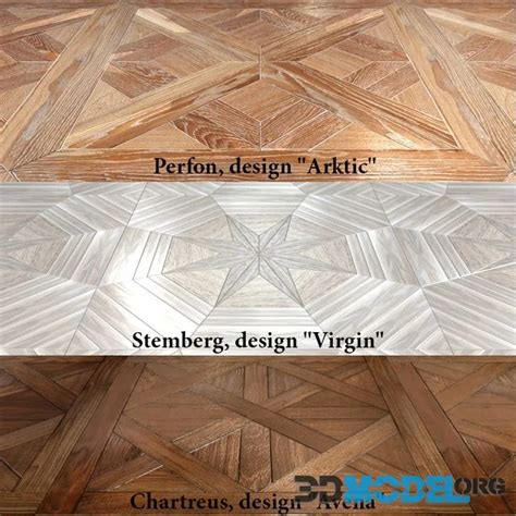 3d Model Modular Flooring 2 3 Types