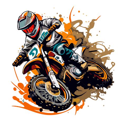 모토 크로스 스티커 클립 아트 모터크로스 레이서 또는 드라이버 벡터 그림 흰색 8220 색상 8221 아스팔트 만화에 Png 일러스트 및 벡터 에 대한 무료 다운로드
