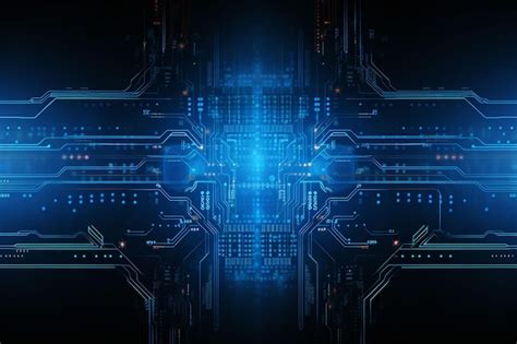 Premium Photo Abstract Technology Background Futuristic User Interface 3d Rendering Ai Generated