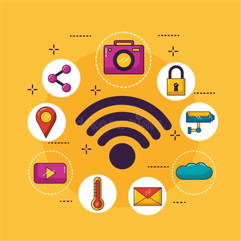 Wifi Free Connection Stock Illustration Illustration Of Signal 150592954