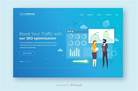 방문 페이지 Seo 이미지 Freepik에서 무료 다운로드