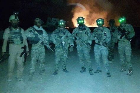 British 22nd Sas Operators Alongside Their Afghan Interpreters Whilst On Night Operations R