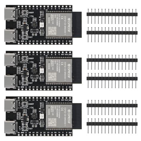 dorhea 3pcs esp32 c6 wroom 1 esp32 c6 esp32 c6 wroom 1 n16 development board esp32 c6 devkitm 1