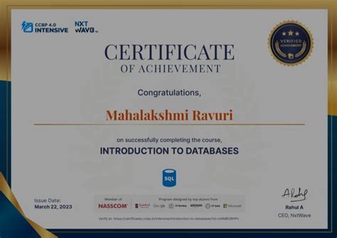 mahalakshmi ravuri on linkedin happy ccbp nxtwave
