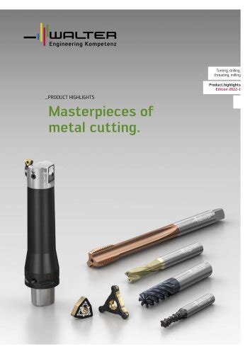 All Walter Tools Catalogs And Technical Brochures