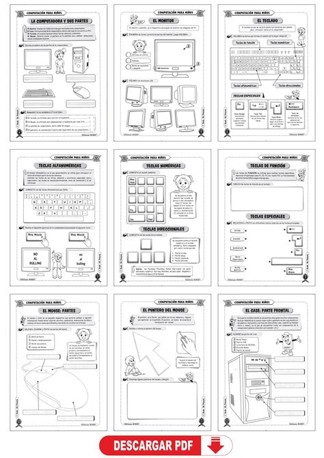 Cuaderno De Trabajo De Computación Para 1º Grado Primaria Profesor De Informática Computacion