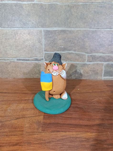 Статуетка кіт кераміка — ціна 110 грн у каталозі Статуетки Купити товари для дому та побуту за