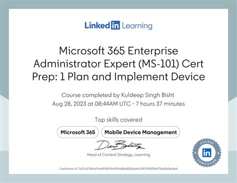 Kuldeep Singh Bisht On Linkedin Certificate Of Completion