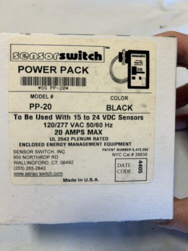 New Sensorswitch Pp 20 Power Pack Pp20 Ebay