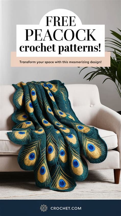 8 Peacock Afghan Free Crochet Patterns And Ideas Artofit