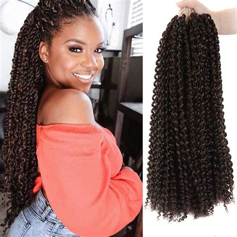 Elighty Passion Twist Hair 18 Inches Water Wave Crochet Braids Synthetic Heat Resistant Fiber