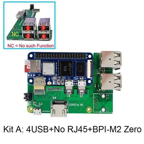 for banana pi m2 zero board with 3b interface adapter bpi m2 zero to pi3 bpi0 hub hat with bpi