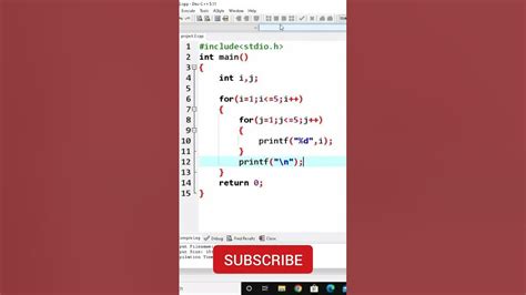 C Language Pattern 4c Clanguage Shortsfeed Cprogramming Clanguagetutorial Respect Youtube