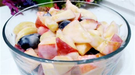 Фруктовый салат с йогуртом Очень вкусно Youtube