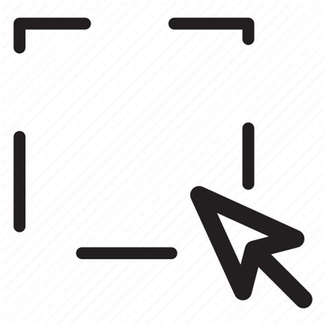 Computer Cursor Pointer Selection Square Icon Download On Iconfinder