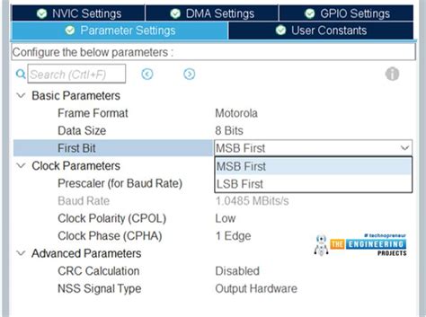 Stm32 Spi Communication The Engineering Projects