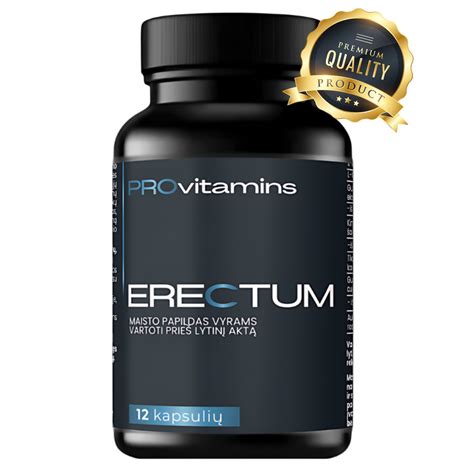 Provitamins Erectum Maisto Papildas Vyrams 12 Kaps Prieš Lytinį Aktą Moterstalija Lt