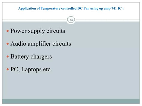Temperature Controlled Dc Fan Using Op And Also With Circuit Diagram On Proteus