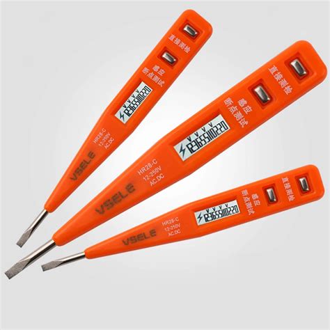 1pc Socket Wall AC Power Outlet Voltage Detector Sensor Tester Electric Test Pen LED Light