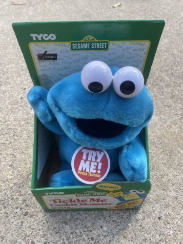 Sesame Street Tickle Me Cookie Monster 1996 Vintage Tyco 11 Plush Toy