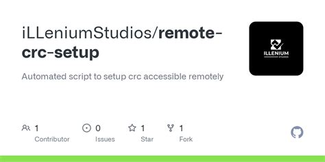 Github Illeniumstudiosremote Crc Setup Automated Script To Setup