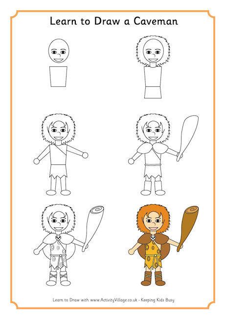 Learn To Draw A Caveman