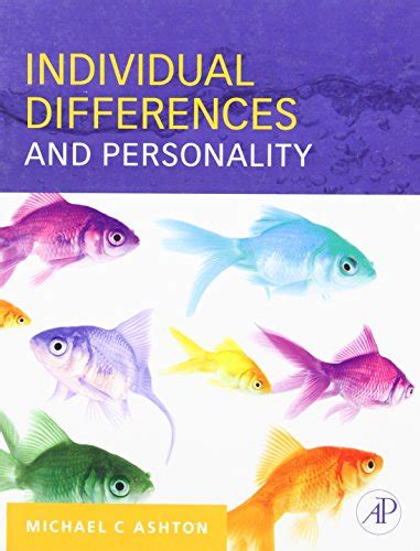 Individual Differences And Personality Ashton Michael C 9780123741295 Iberlibro