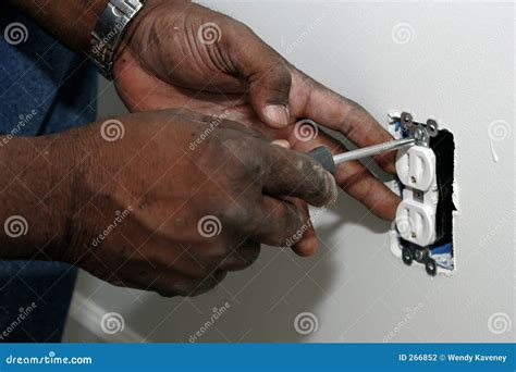 Installing An Electrical Outlet Stock Photo Image Of Remodel Electricity