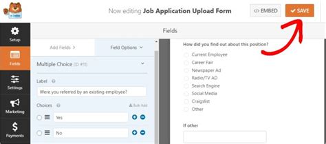 How To Create A Job Application Form In Wordpress Template