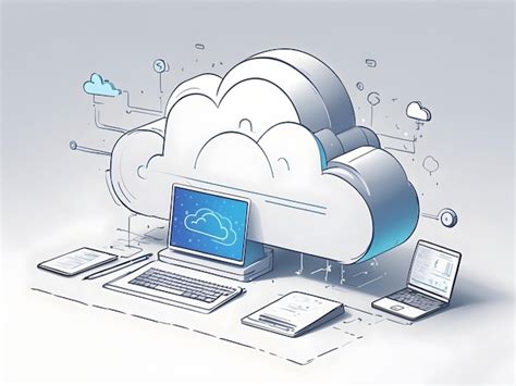 Premium Ai Image The Concept Of Cloud Computing And Remote Data Storage Understanding Its
