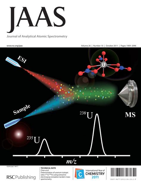 Pdf Determination Of Uranium Isotopic Ratio 235u 238u Using Extractive Electrospray
