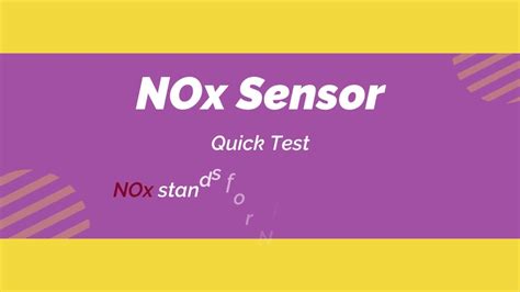 How To Test A Nox Sensor With A Multimeter At Kendra Mayes Blog