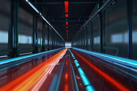Fluid Flow Simulation Inside A Industrial Premium Ai Generated Image