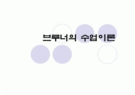 브루너의 교육과정