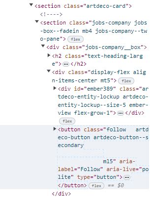 Clicking On The Follow Button In LinkedIn Through Selenium And Python