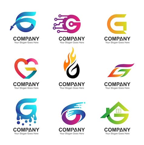 Premium Vector Set Of Initial Letter G Logo Design