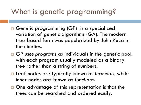 PPT Mechanics Of Genetic Programming PowerPoint Presentation Free Download ID 1993088