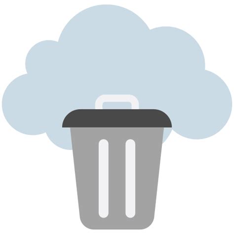 Cloud Computing Delete Dustbin Trash Icon Download On Iconfinder